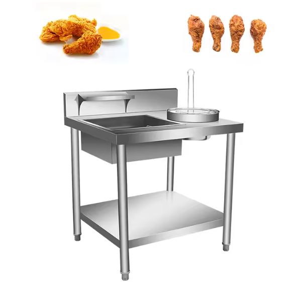 A table for coating chicken with flour - DaKit